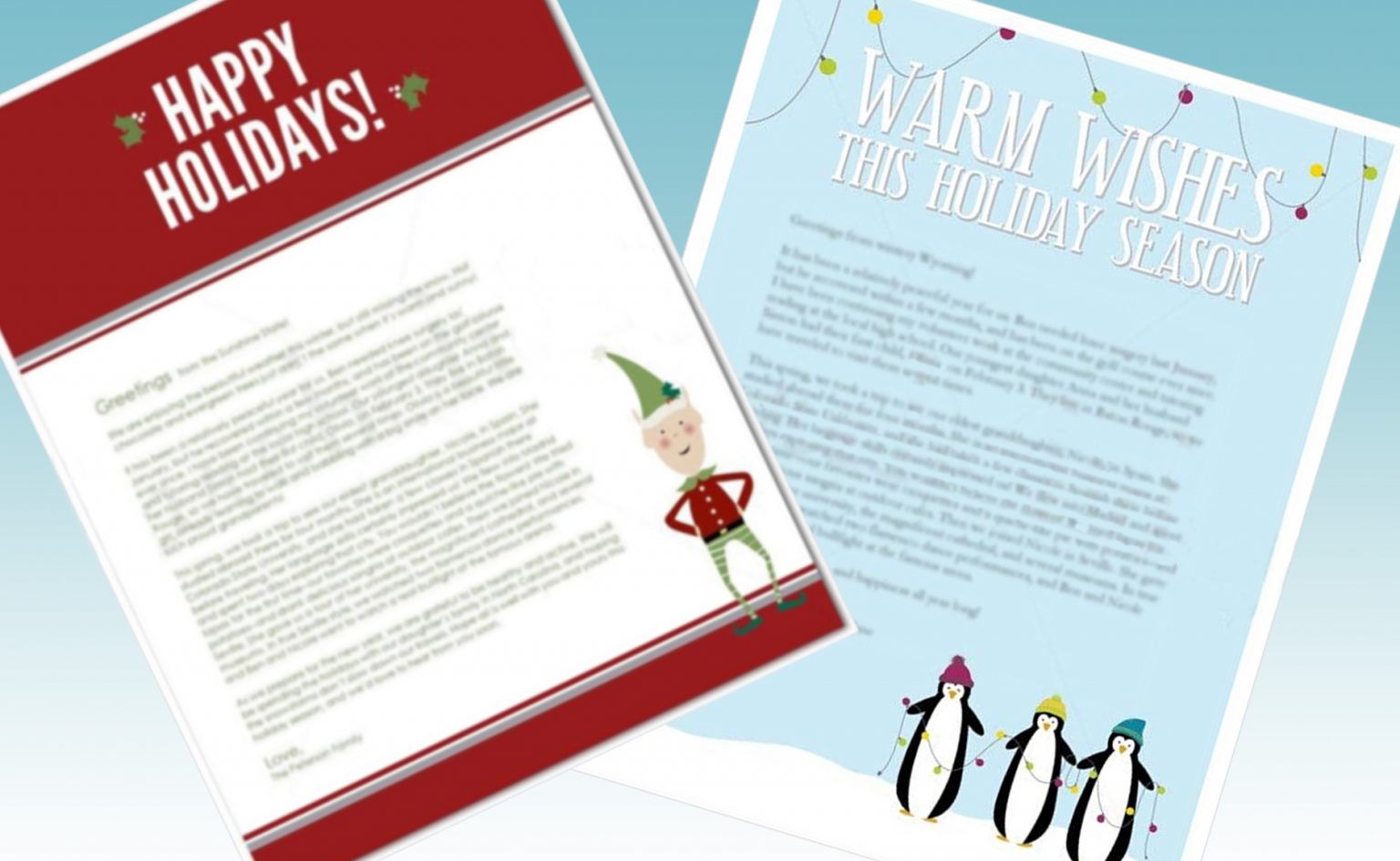 Holiday Letters - Retrospect